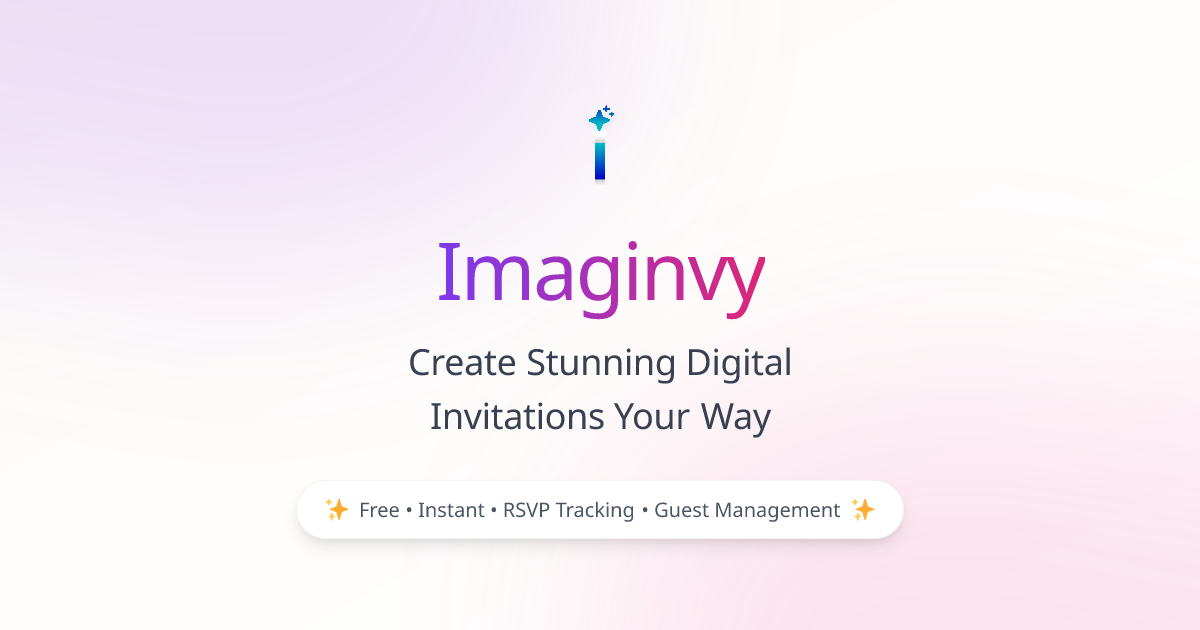 Create Free Digital Invitations | Imaginvy